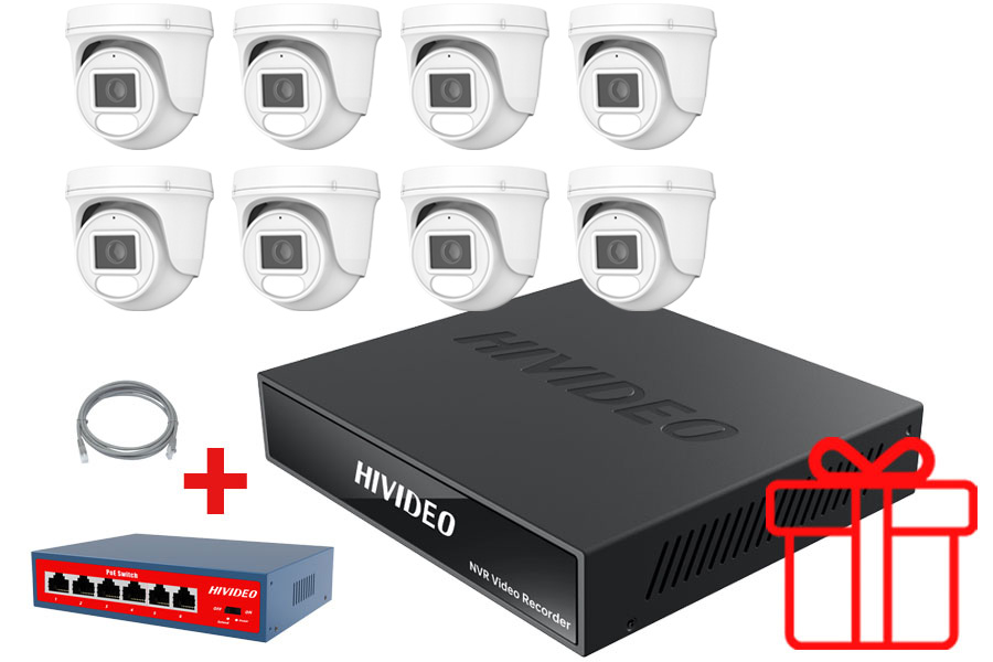 Комплект відеоспостереження 5МП HIVIDEO HI-KIT/9908: Повний огляд ...